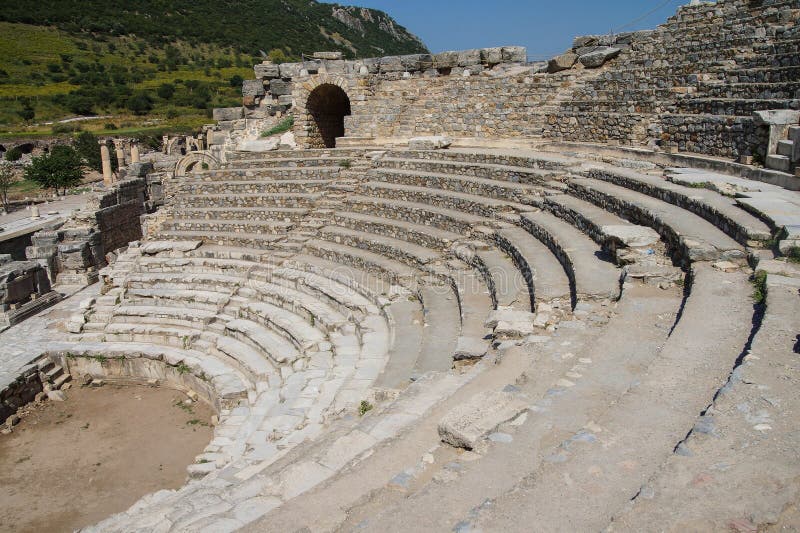 Odeon Theatre with Stone Seats Editorial Photo - Image of stone, seats ...