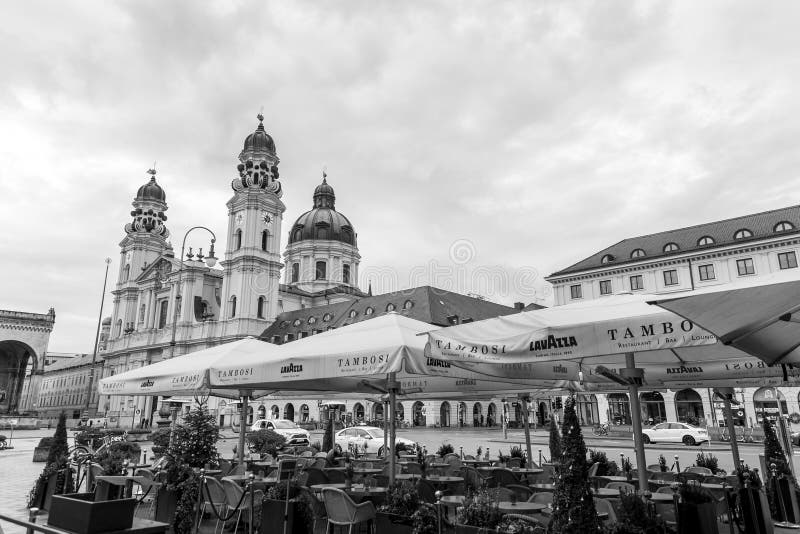 Odeonsplatz in Munich, Bavaria, Germany Editorial Image - Image of ...