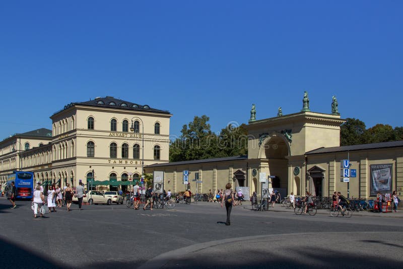 Odeonsplatz in Munich, Germany, 2015 Editorial Image - Image of ...