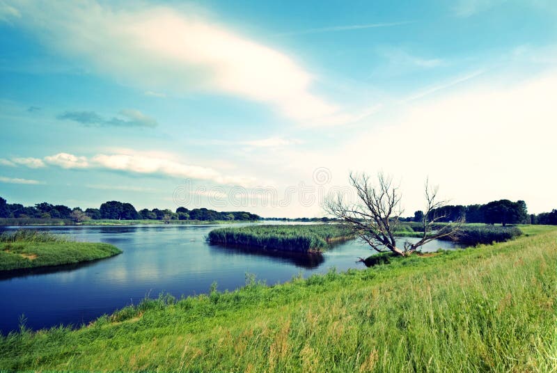Oder Germany stock photo. Image of walking, bike, flood - 87111834