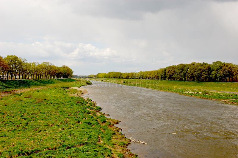 Oder river near Wroclaw stock image. Image of landscape - 37954481