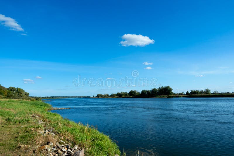 The Oder river stock photo. Image of river, nature, bank - 246043518