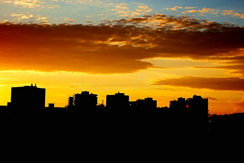 Odessa Evening Cityscape from a High Floor on the Exterior Stock Image ...