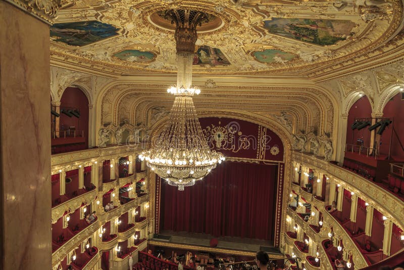 Inside of Famous Opera House of Odessa, Ukraine Editorial Photography ...
