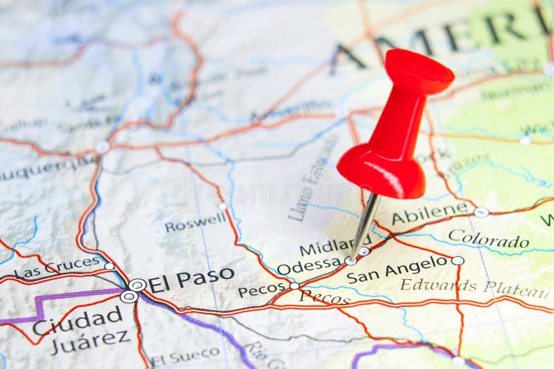 Texas Odessa Map Stock Photos - Free & Royalty-Free Stock Photos from ...