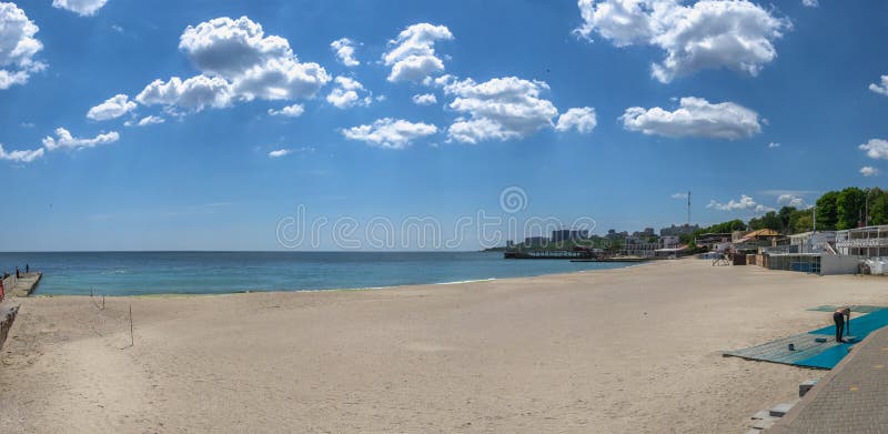 Deserted Lanzheron Beach in Odessa, Ukraine Editorial Stock Photo ...