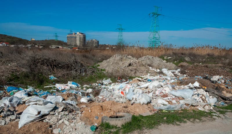 Illegal Spontaneous Garbage Dump, Wildlife Pollution, Environmental ...