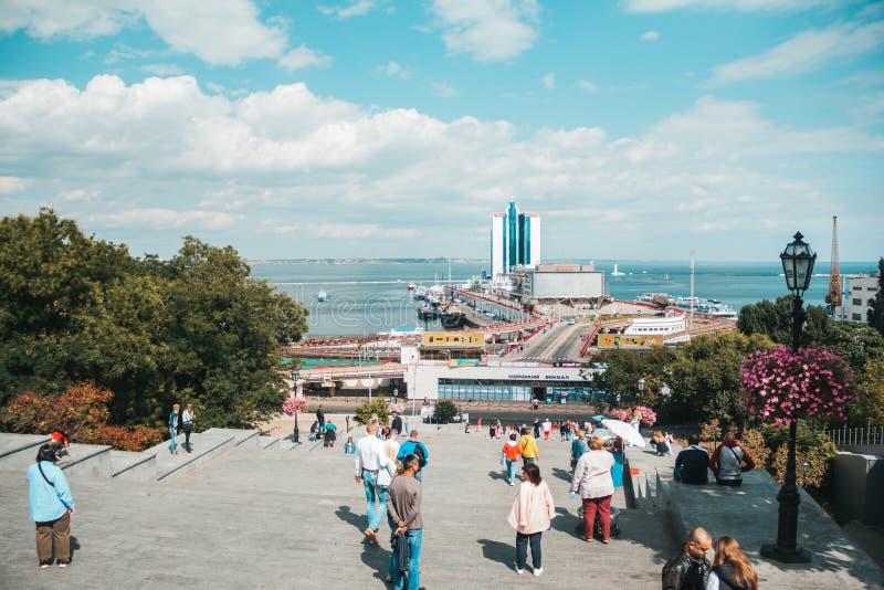 Odessa, Ukraine - September 5, 2021: Historical Place. Odessa Seaport ...