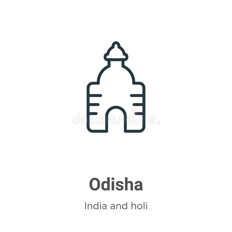 Odisha Icon in Different Style Vector Illustration. Two Colored and ...