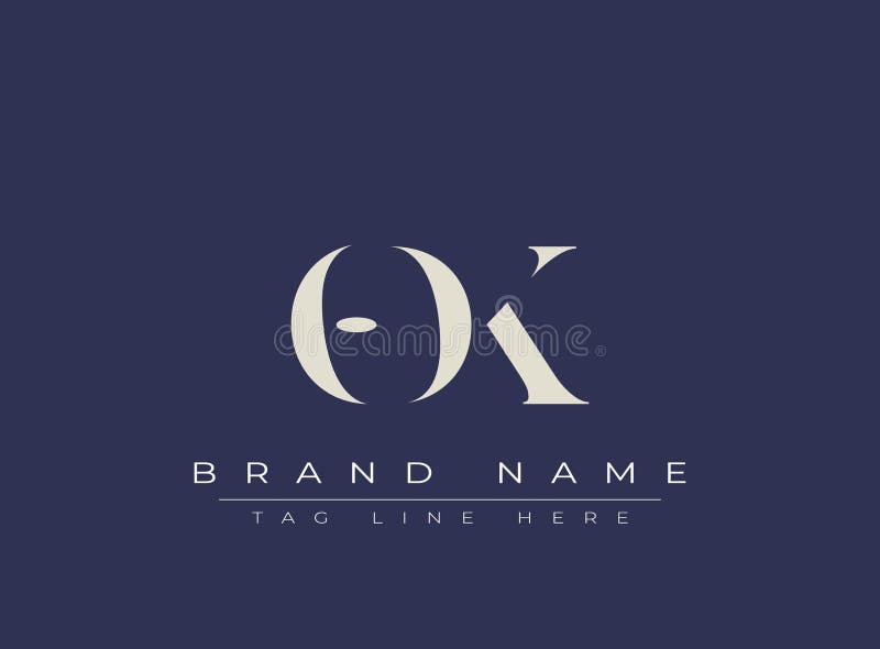 ODK Abstract Letter Logo Design Stock Vector - Illustration of symbol ...