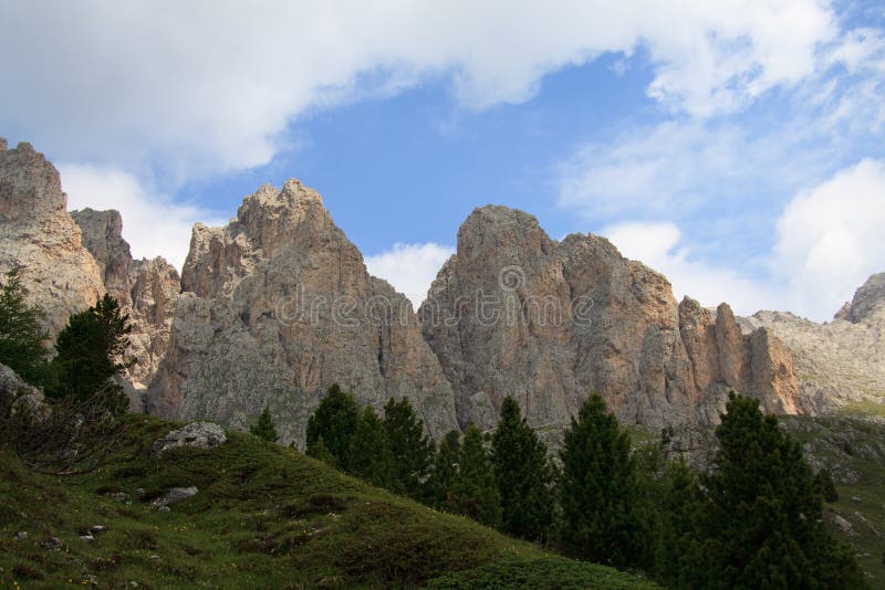 The Odle stock photo. Image of alps, shelter, trekking - 22444450