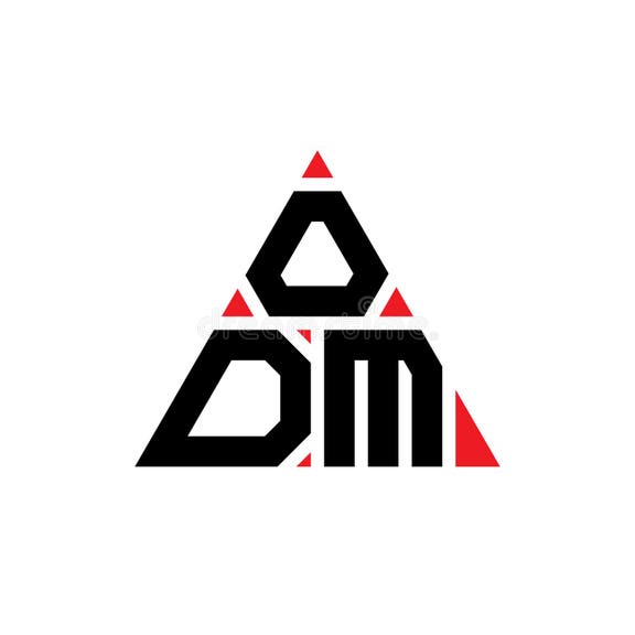 ODM Triangle Letter Logo Design with Triangle Shape. ODM Triangle Logo ...