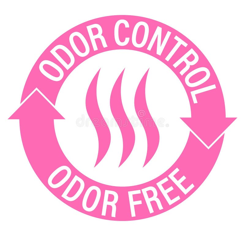 Odor Control, Odor Free. Pink Information Label Sign Stock Vector ...
