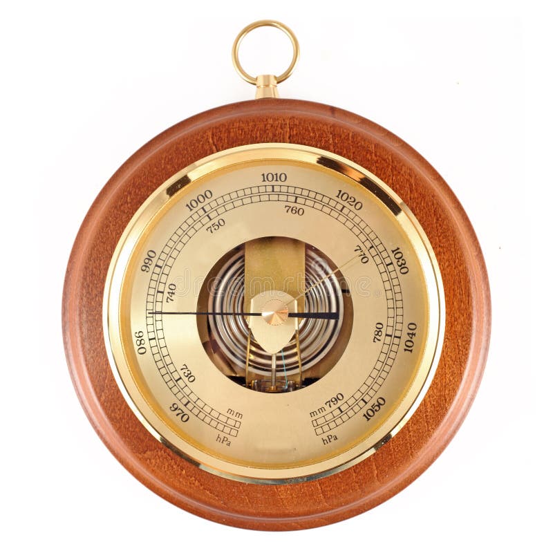 Odosobniony barometru biel obraz stock. Obraz złożonej z tradycyjny ...