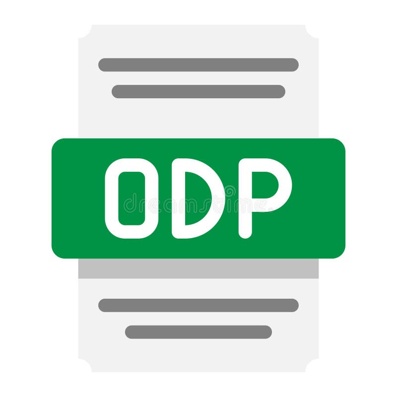 Odp Flat Design Spreadsheet Document Icons, Suitable for Website, Ui ...