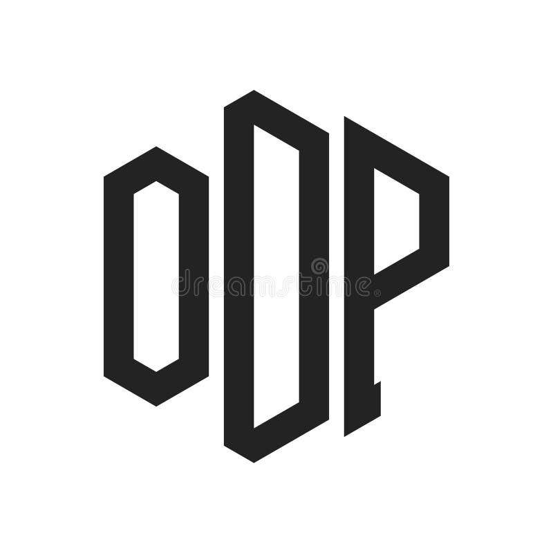 ODP Logo Design. Initial Letter ODP Monogram Logo Using Hexagon Shape Stock Illustration ...