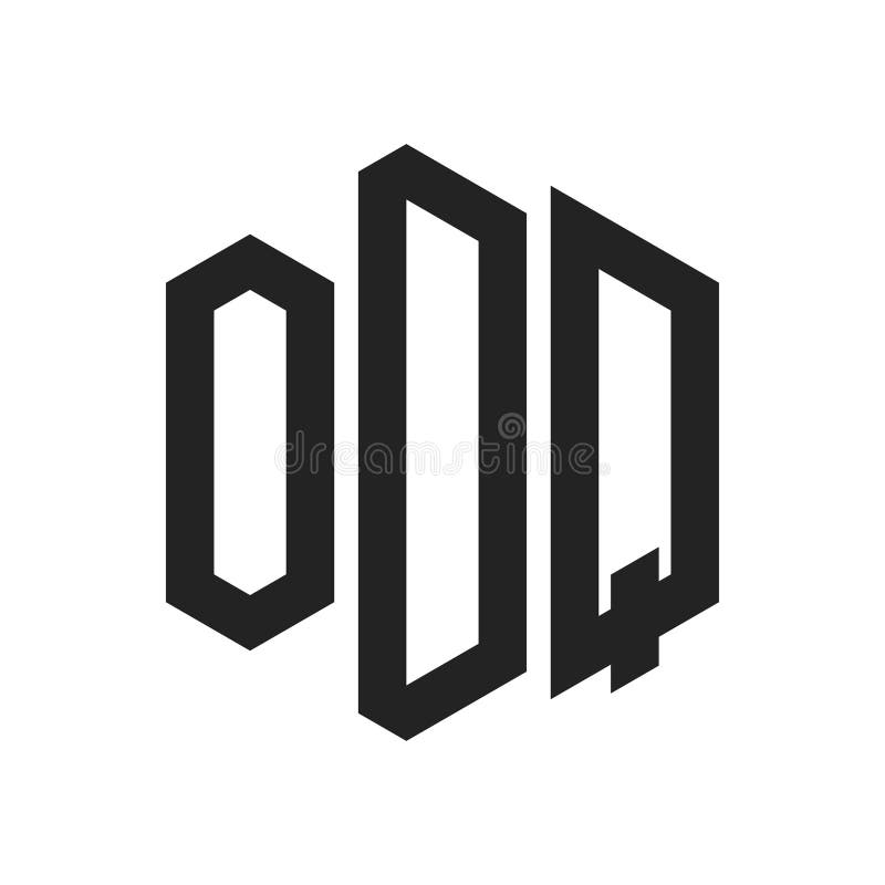 ODQ Logo Design. Initial Letter ODQ Monogram Logo Using Hexagon Shape ...