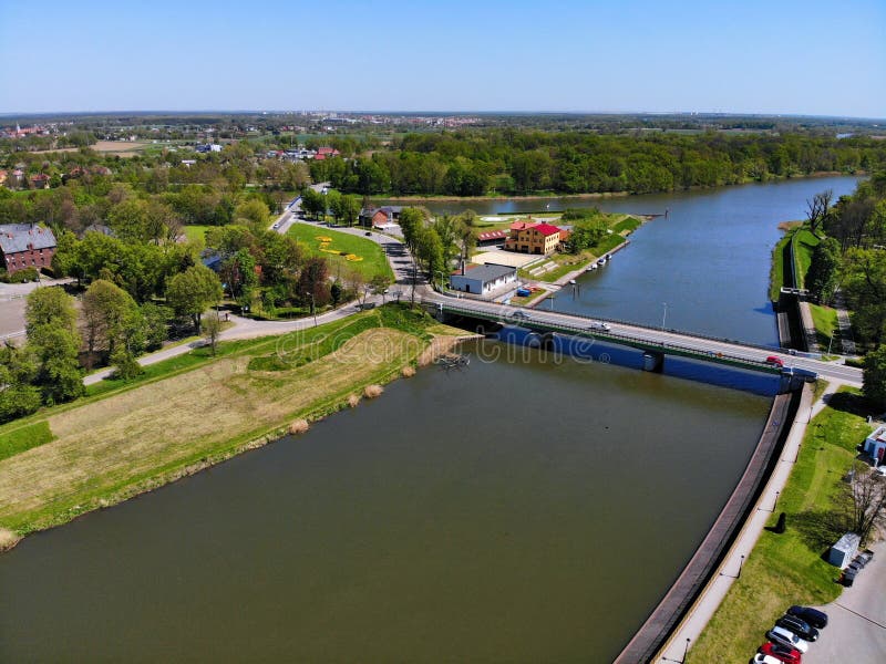 Odra River in Kedzierzyn-Kozle Stock Photo - Image of destination ...