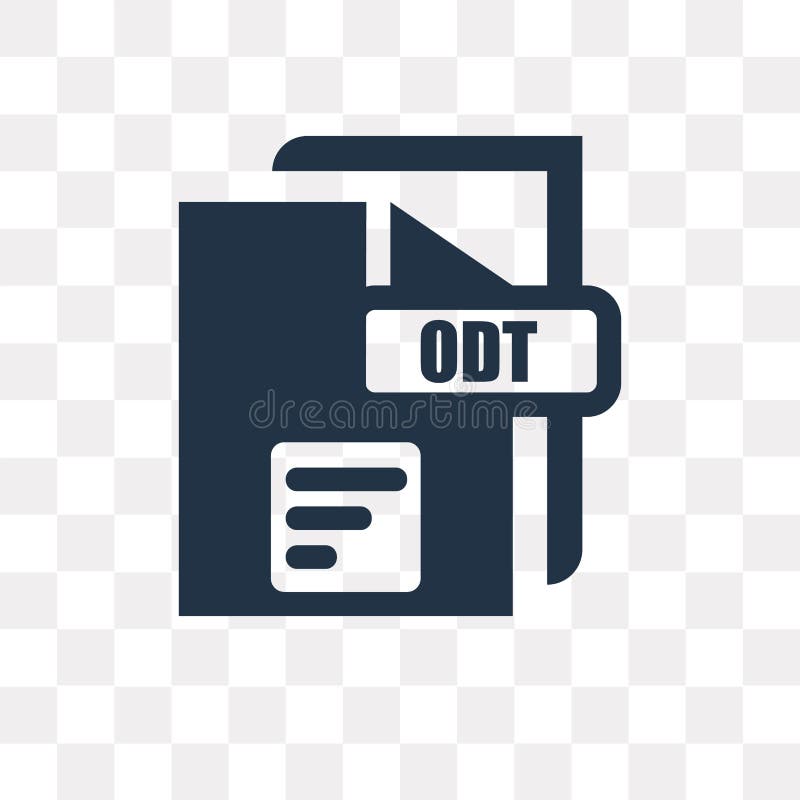 Odt Vector Icon Isolated On Transparent Background, Odt Transpa Stock ...