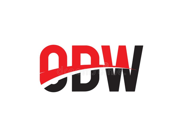 ODW Letter Initial Logo Design Vector Illustration Stock Vector ...
