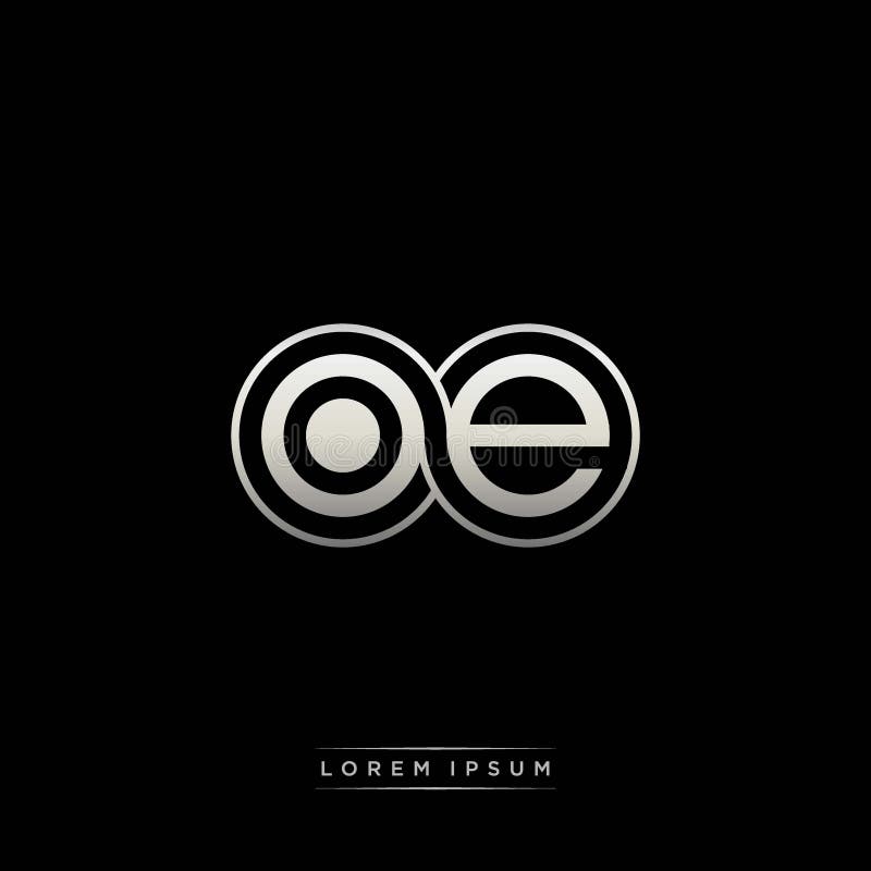 OE Initial Letter Linked Circle Capital Monogram Logo Modern Template ...