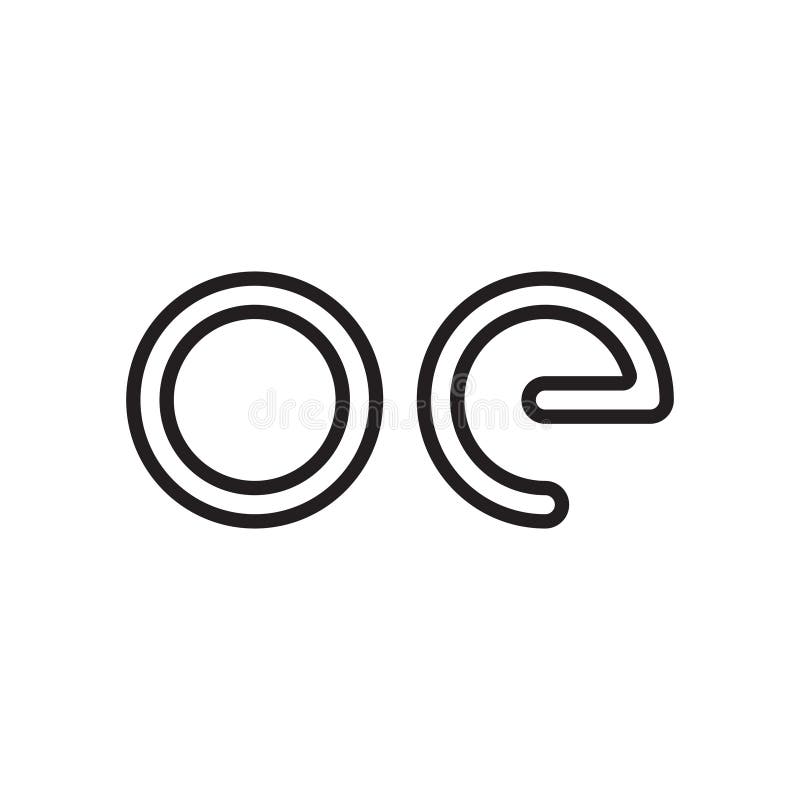 Oe Letter Logo Stock Illustrations – 1,403 Oe Letter Logo Stock ...
