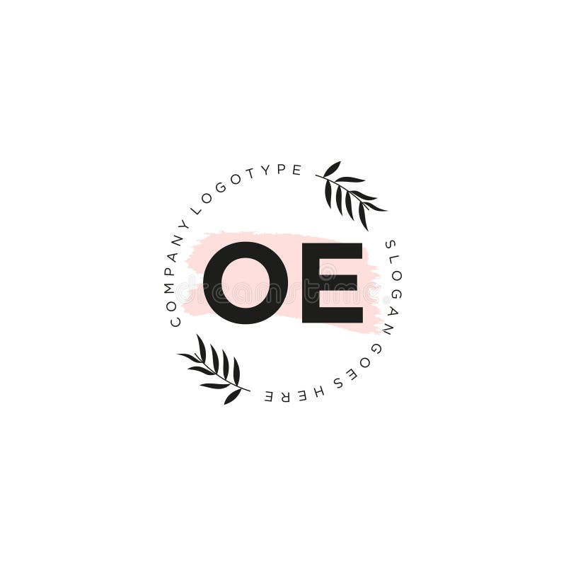 OE Letter Logo Icon Design Template Elements Stock Vector ...
