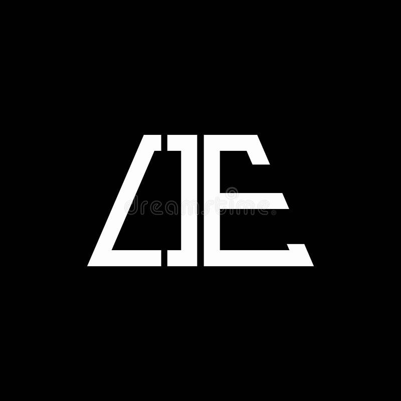 OE Logo Abstract Monogram Isolated on Black Background Stock Vector ...