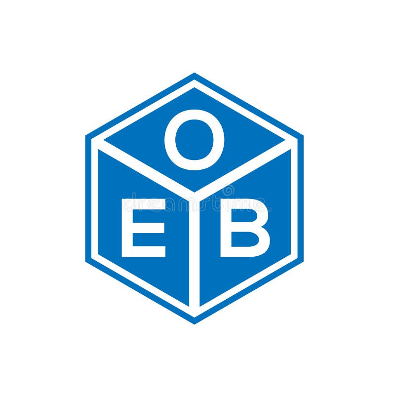 OEB Letter Logo Design on Black Background. OEB Creative Initials ...