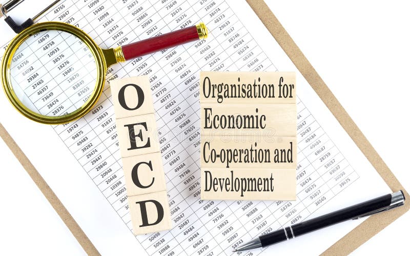 OECD. Concept Red Words Organisation Economic Cooperation Development ...