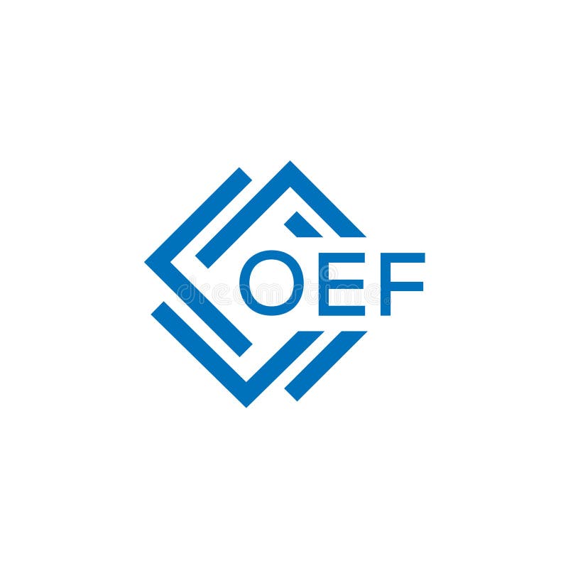 OEF Letter Logo Design on White Background. OEF Creative Circle Letter ...