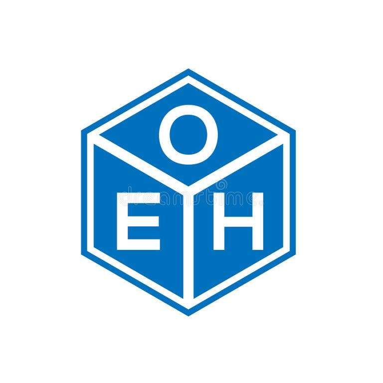 OEH Letter Logo Design on Black Background. OEH Creative Initials ...