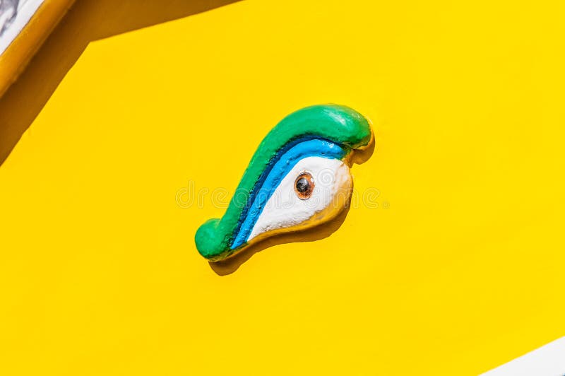 Oeil De Horus Ou D'Osiris Dans Luzzu Chez Marsaxlokk, Malte Photo stock ...