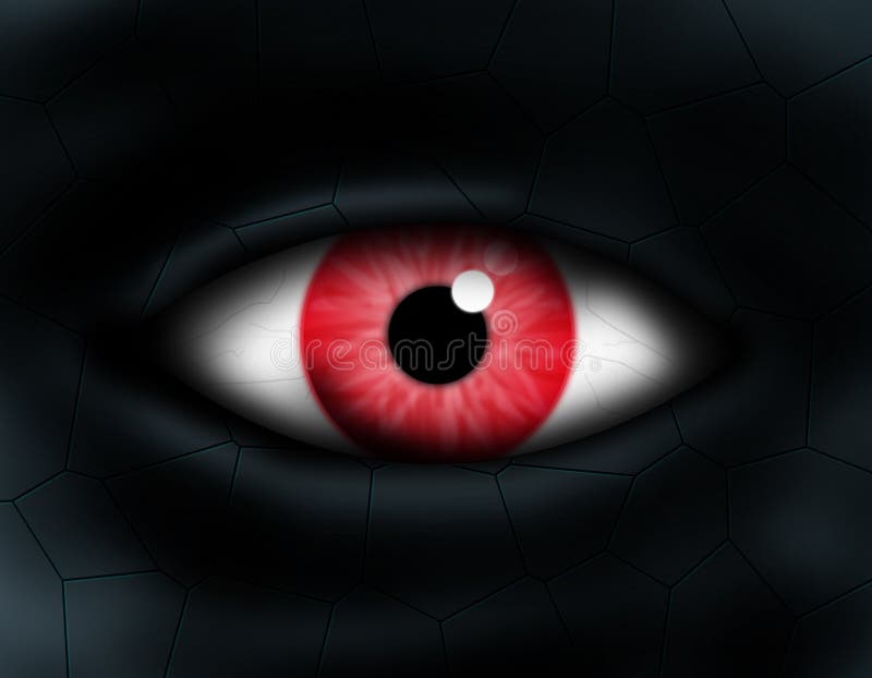 Oeil de monstre illustration stock. Illustration du peek - 2319313