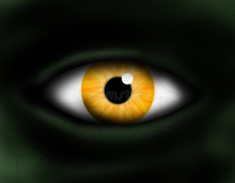 Oeil de monstre illustration stock. Illustration du humain - 2319344