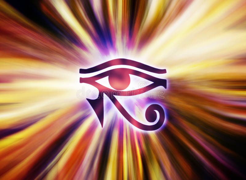 Oeil De Symbole D'Egyptien De Horus Illustration Stock - Illustration ...
