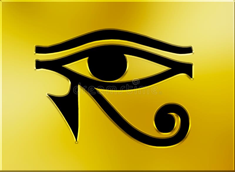 Oeil De Symbole D'Egyptien De Horus Illustration Stock - Illustration ...
