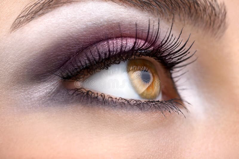 Oeil noisette photo stock. Image du fille, beauté, regarder - 8761958