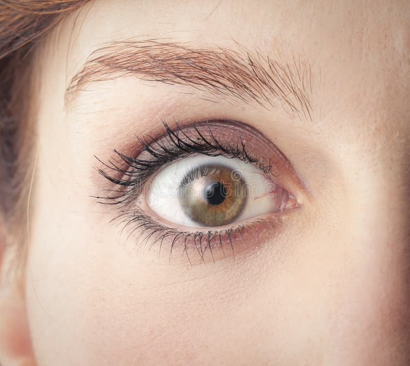 Oeil ouvert image stock. Image du peau, regard, fille - 35808045