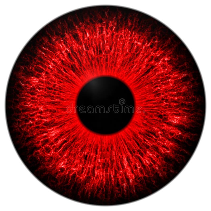 Oeil rouge illustration stock. Illustration du noir, eyeball - 46691417