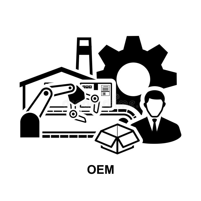 OEM Original Equipment Manufacturer. Vector Illustration Concept with ...