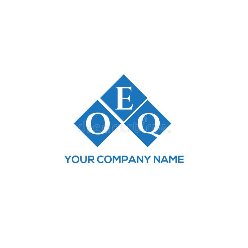 OEQ Letter Logo Design on BLACK Background. OEQ Creative Initials ...