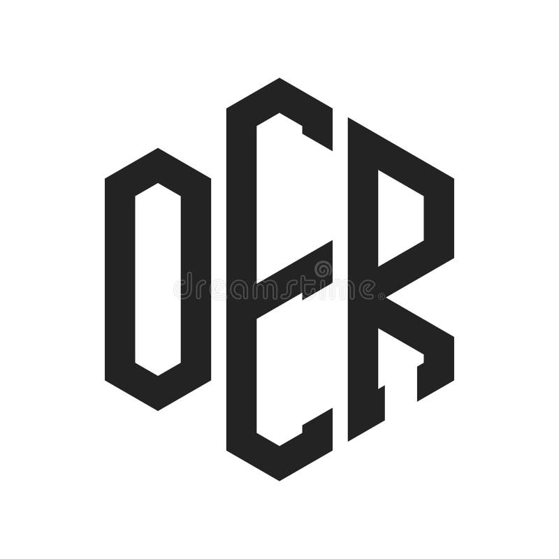 OER Logo Design. Initial Letter OER Monogram Logo Using Hexagon Shape ...