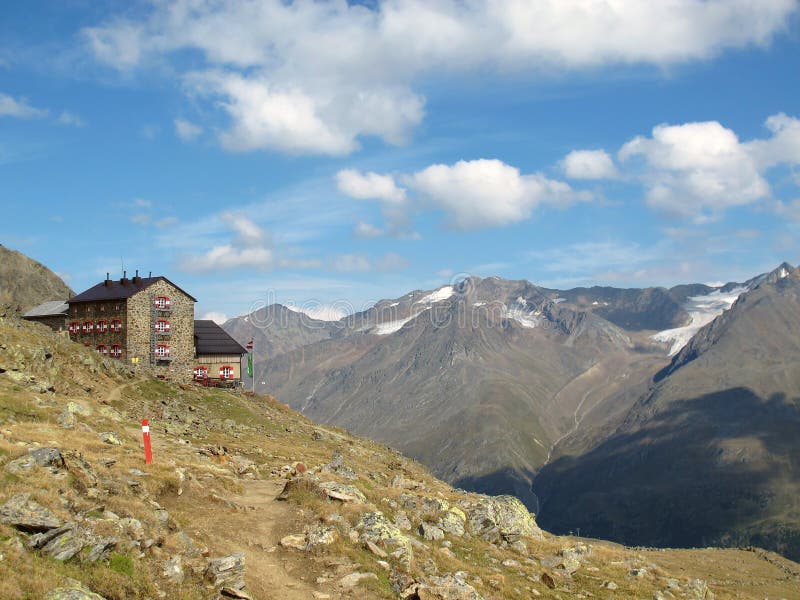 Oetztal: Mountain hut stock photo. Image of oetztal, stones - 28792930