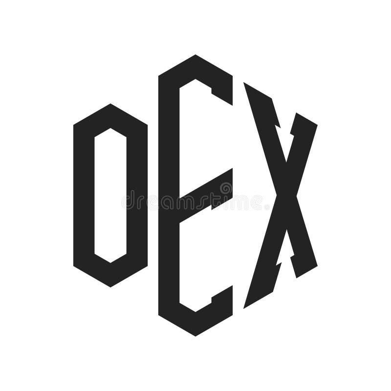 OEX Logo Design. Initial Letter OEX Monogram Logo Using Hexagon Shape ...