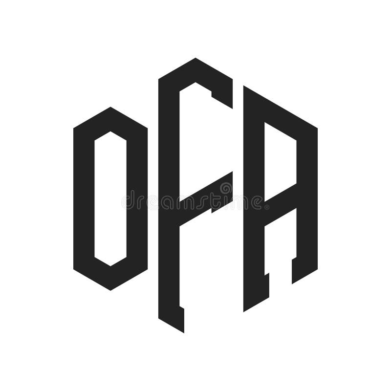 OFA Logo Design. Initial Letter OFA Monogram Logo Using Hexagon Shape ...