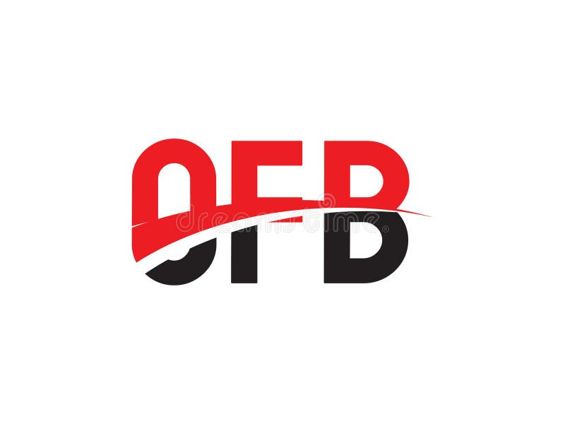OFB Letter Initial Logo Design Vector Illustration Stock Vector ...