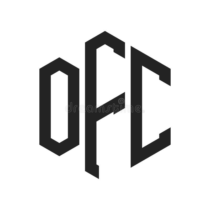 OFC Logo Design. Initial Letter OFC Monogram Logo Using Hexagon Shape ...