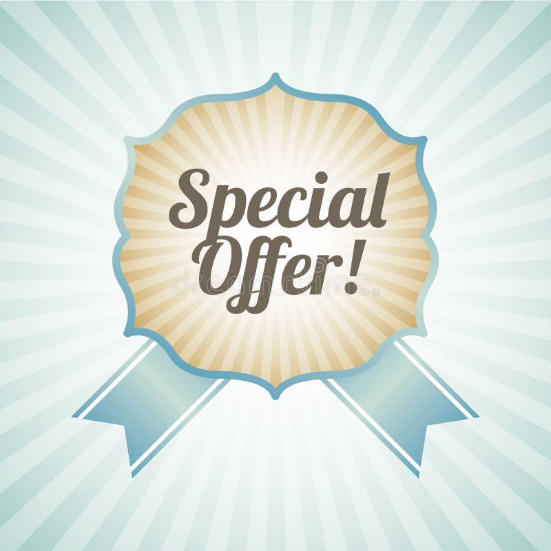 Oferta especial stock de ilustración. Ilustración de oferta - 32041483