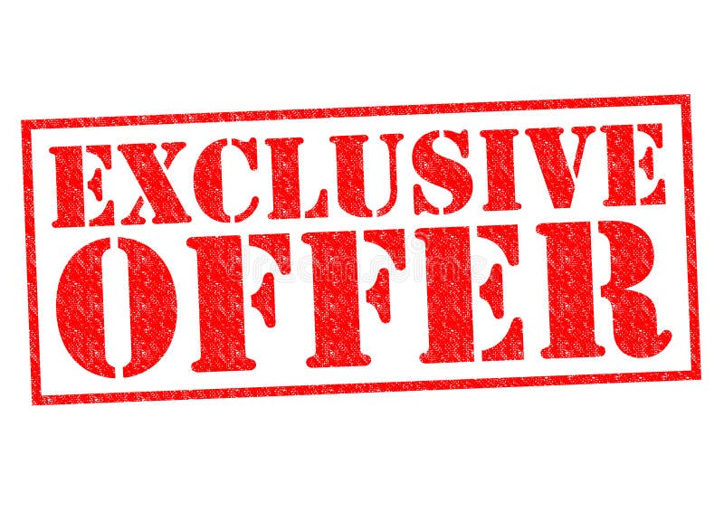 Oferta exclusiva stock de ilustración. Ilustración de cabecera - 88003029